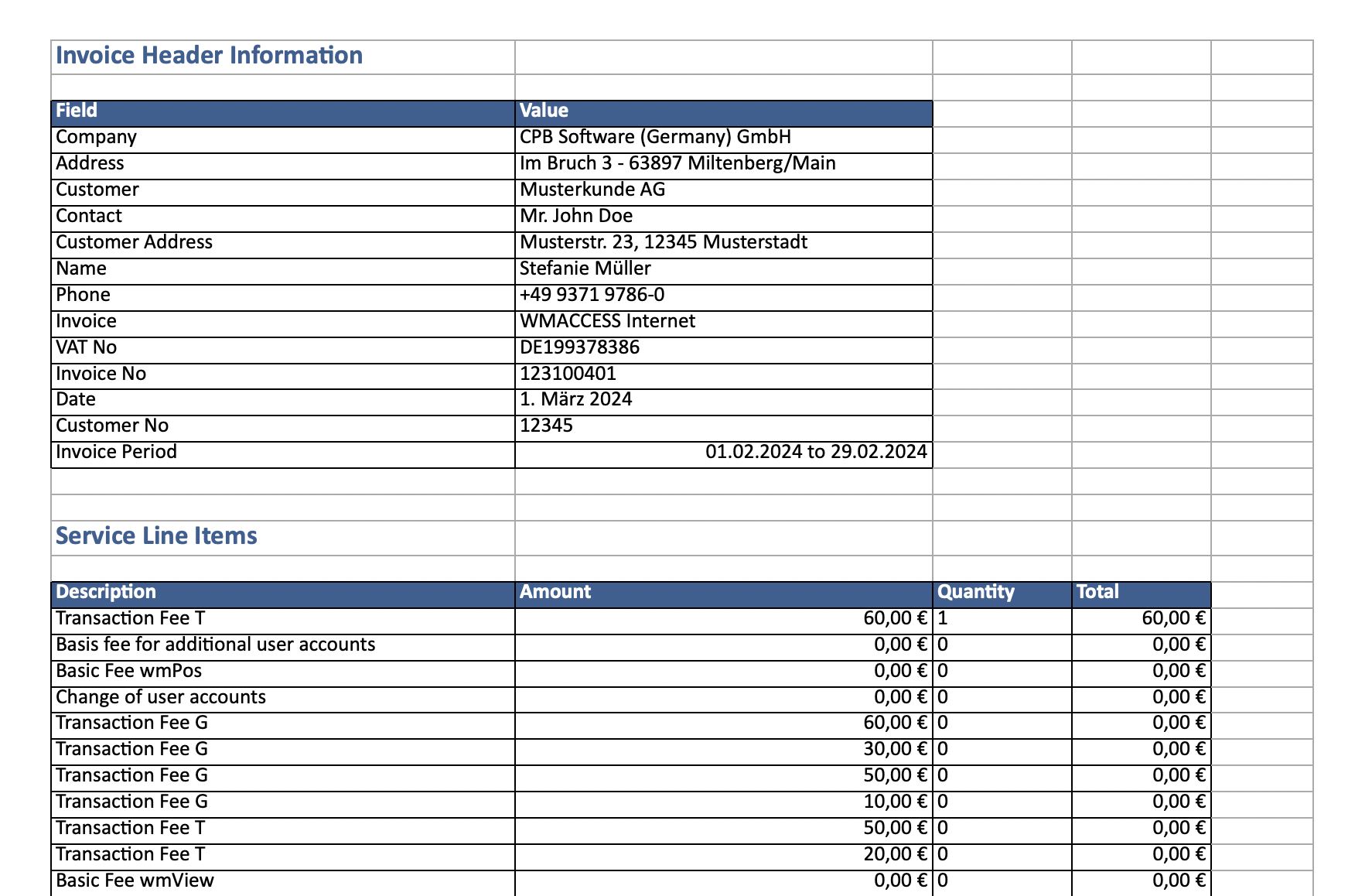 InvoiceDocumentConverter - Convert PDF Invoices to Excel